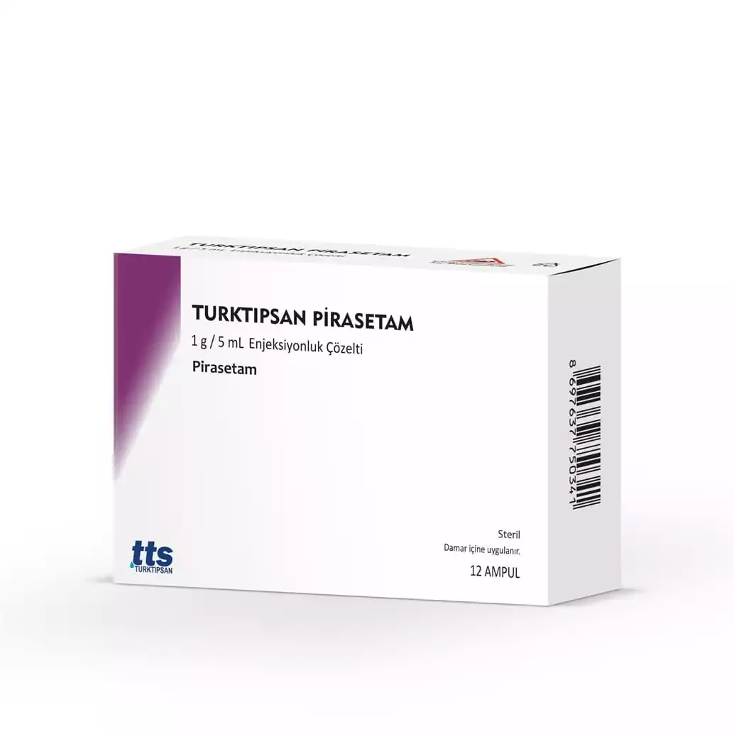 Turktipsan piracetam 1 g/5 ml injectable solution